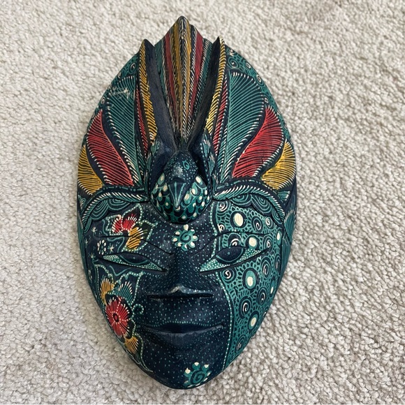 Accents | Vintage Balinese Dewi Sri Goddess Mask With Bird | Poshmark